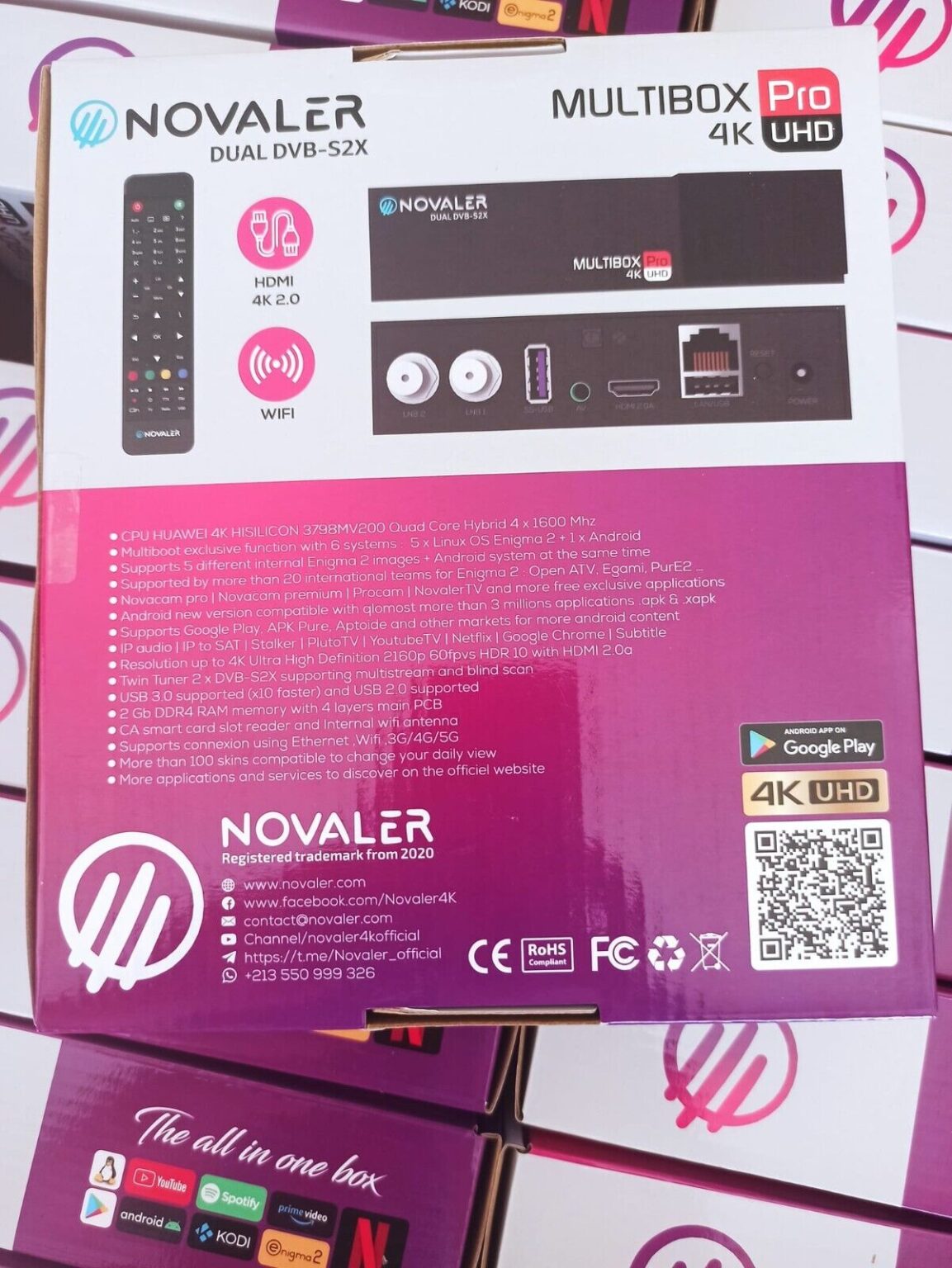 NOVALER MULTIBOX 4K PRO ULTRA HD | متجر كينج سات أكبر متجر للسات فى ...